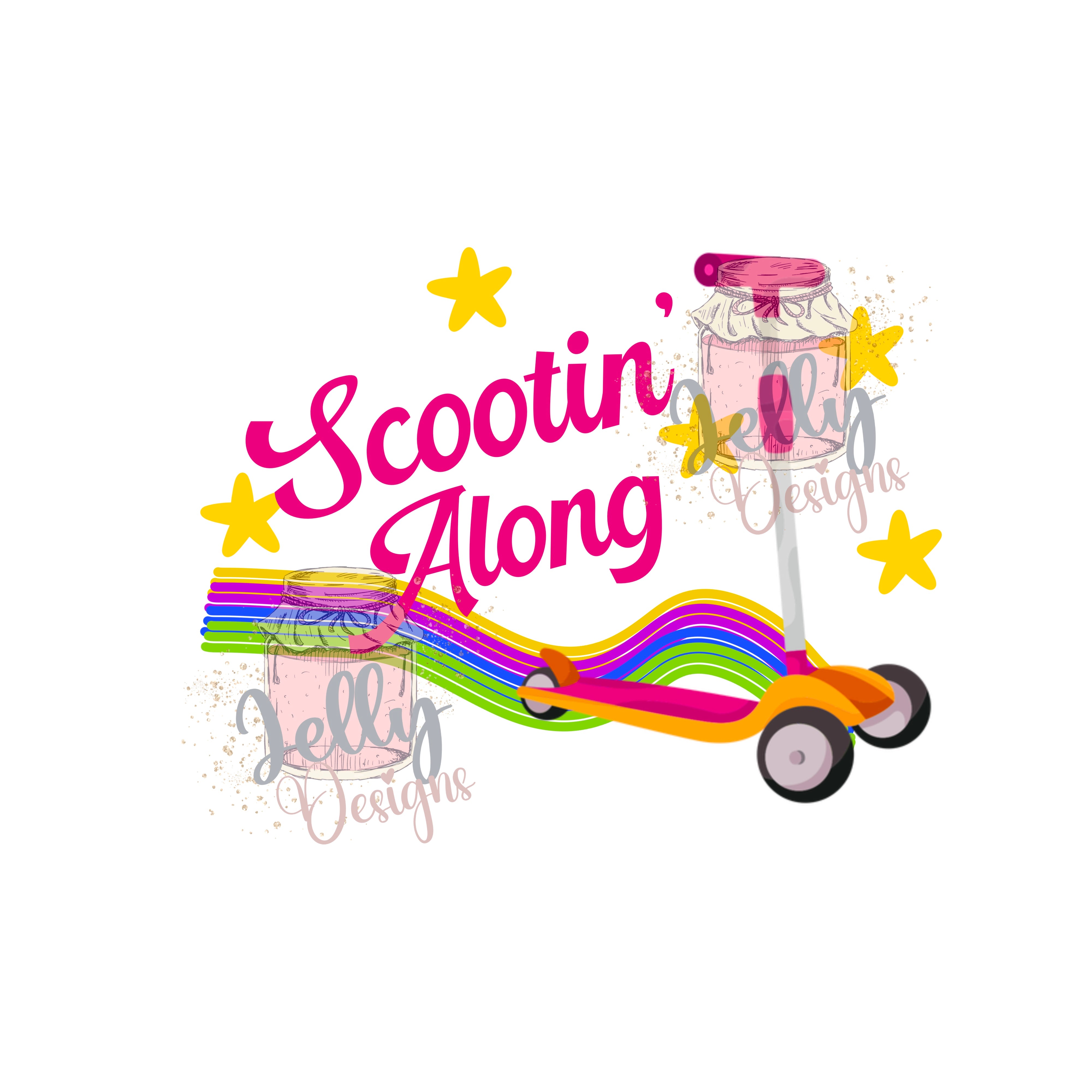 Scootin Along girl sub- Sub – Jelly Designs